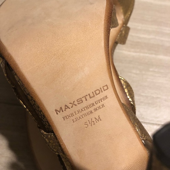 Max Studio | Shoes | Max Studio Strappy Gold Sandals Seahorse | Poshmark